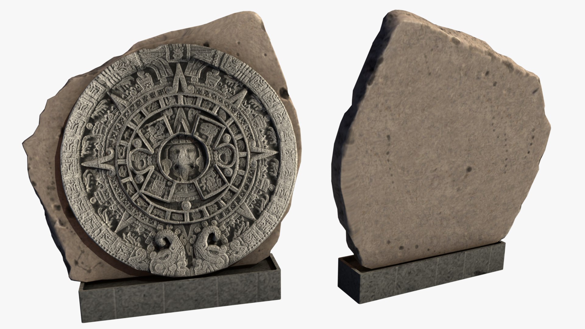 3D Aztec Calendar - TurboSquid 1377850