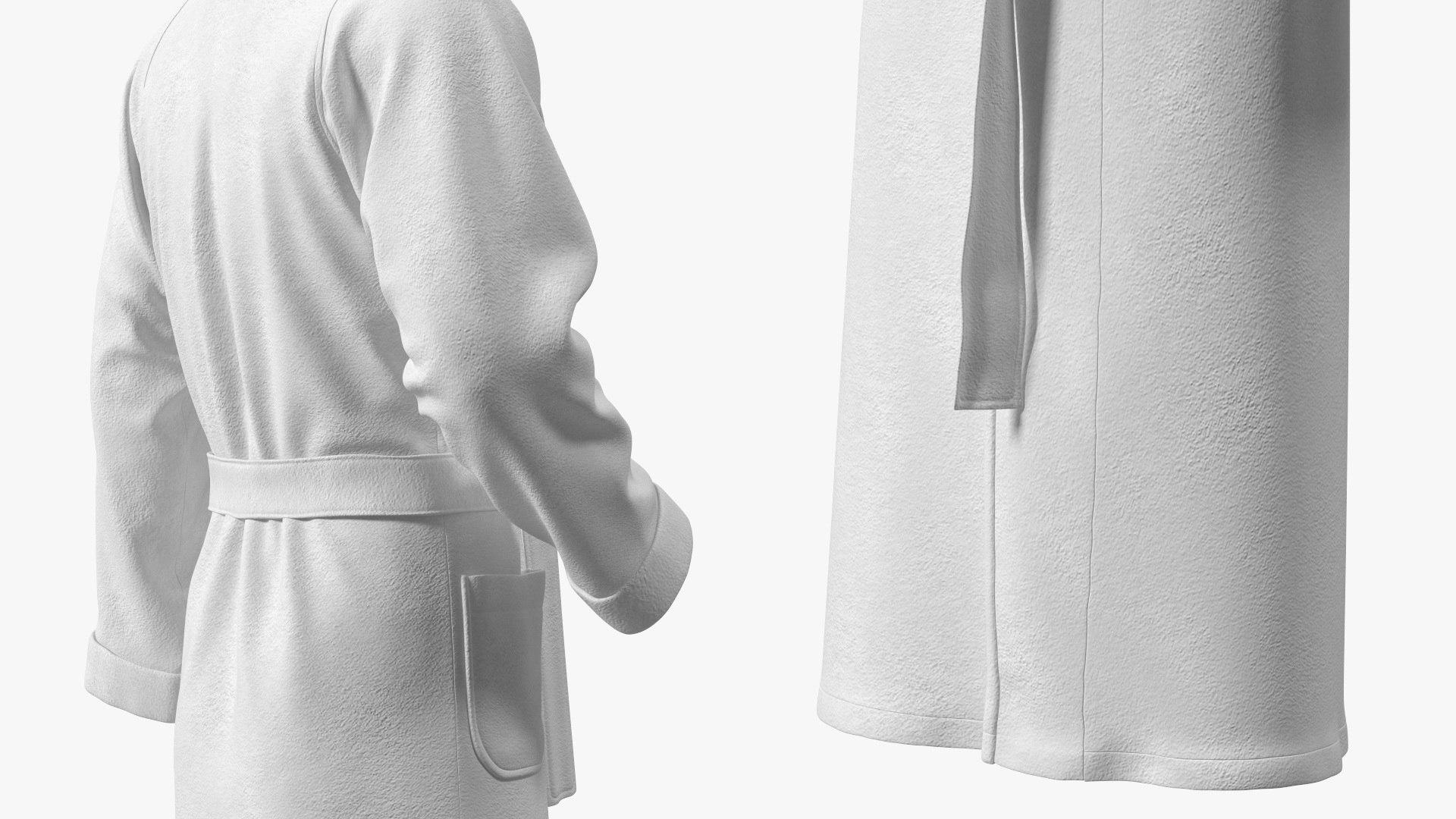 Spa Bathrobe 3D Model - TurboSquid 2130539