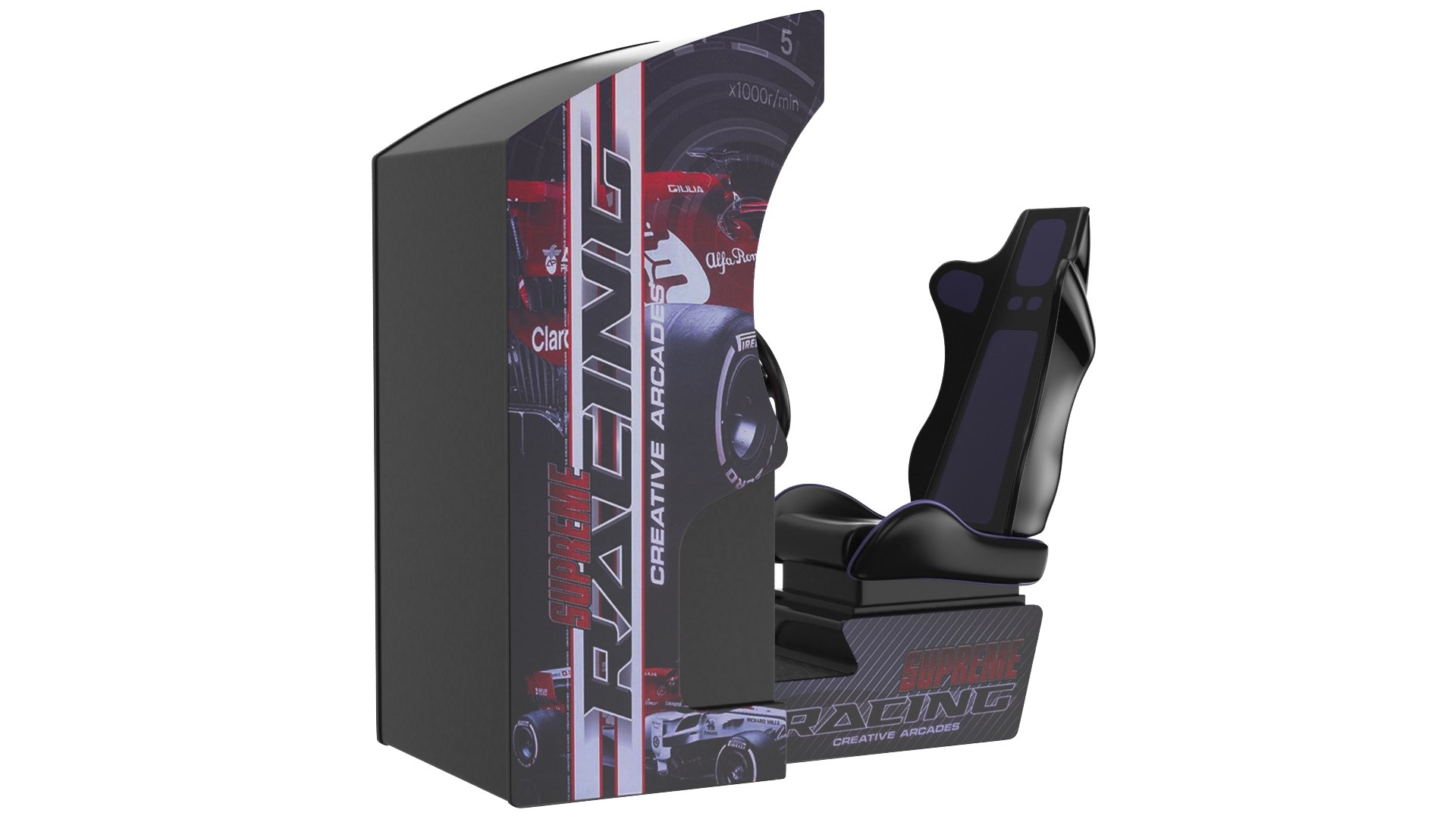 Racing Arcade Game 3D Model - TurboSquid 1984598