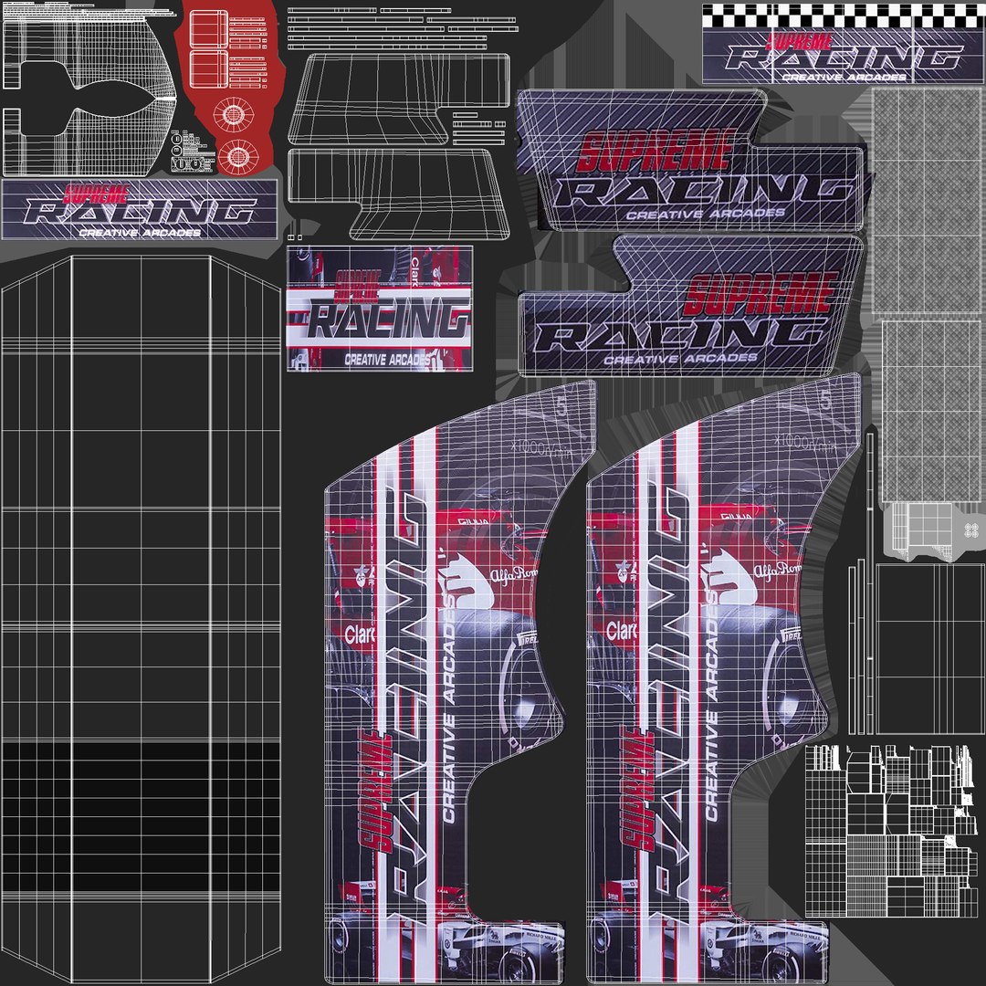 Racing Arcade Game 3D Model - TurboSquid 1984598