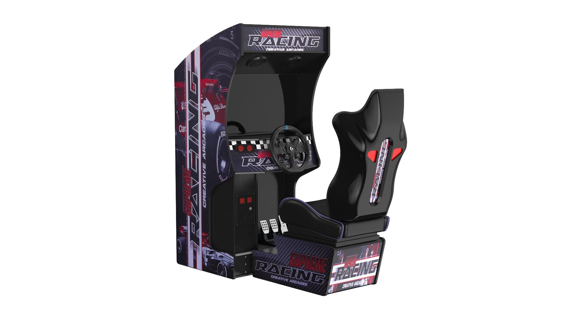 Racing Arcade Game 3D Model - TurboSquid 1984598