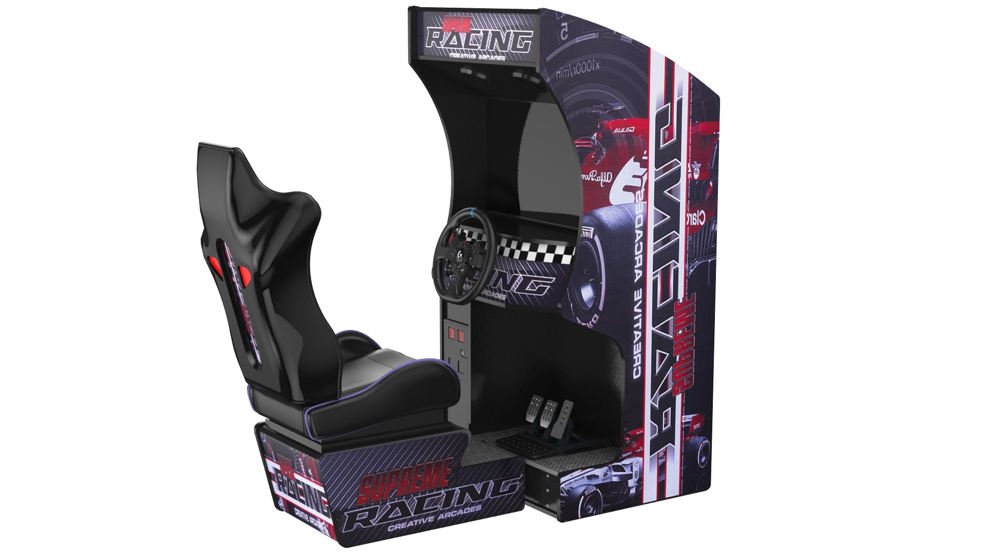 Racing Arcade Game 3D Model - TurboSquid 1984598
