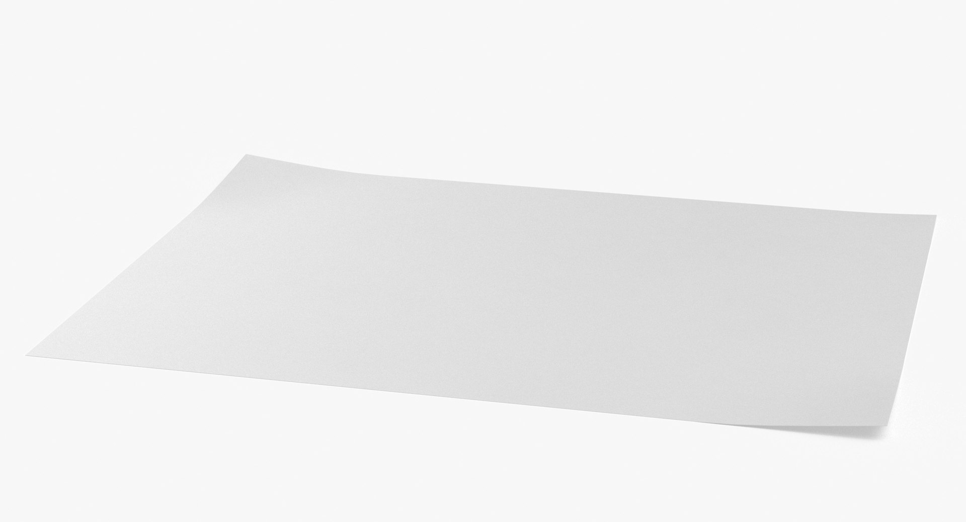 3D Office Stationary Paper Sizes Basic Poses Blank And Generic Model ...