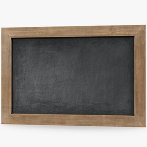 3d model chalkboard board chalk