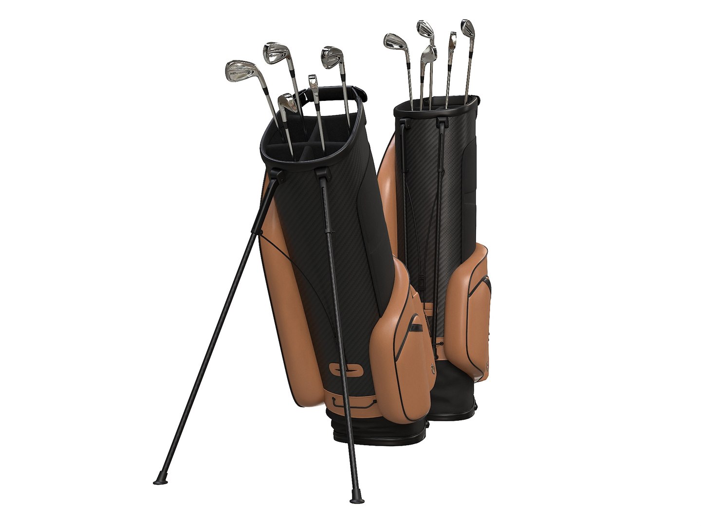 Golf Bag Vessel Player IV Pro Brown 3D Model - TurboSquid 2182699