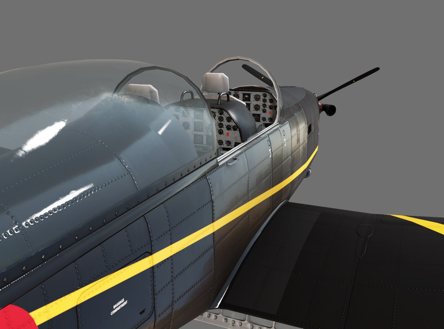 3d Low-poly Pilatus Pc-7 Mk-i
