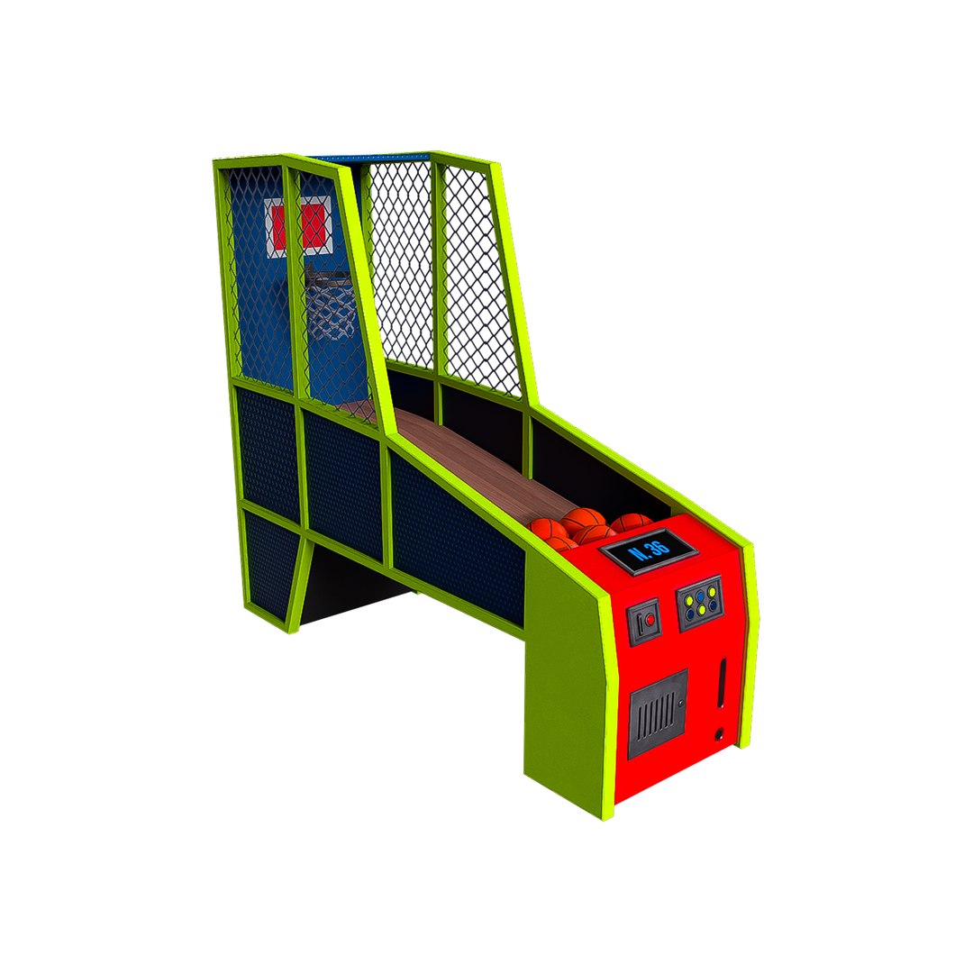Arcade Hoops V1 Basketballspiel, spielfertig, PBR 3D-Modell ...