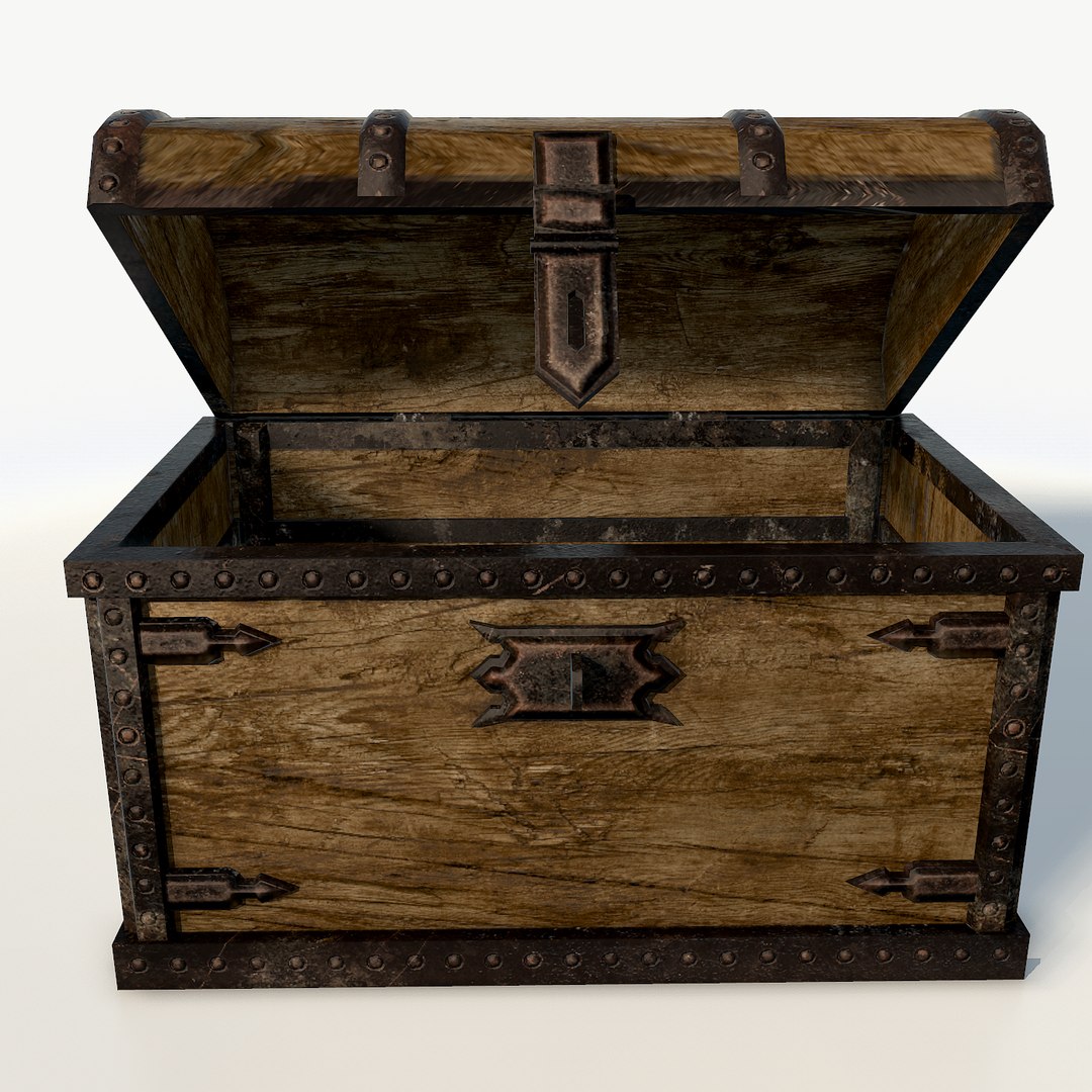 3d Realistic Pirate Chest Model