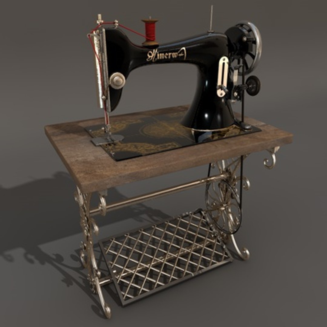 3d model sewing machine