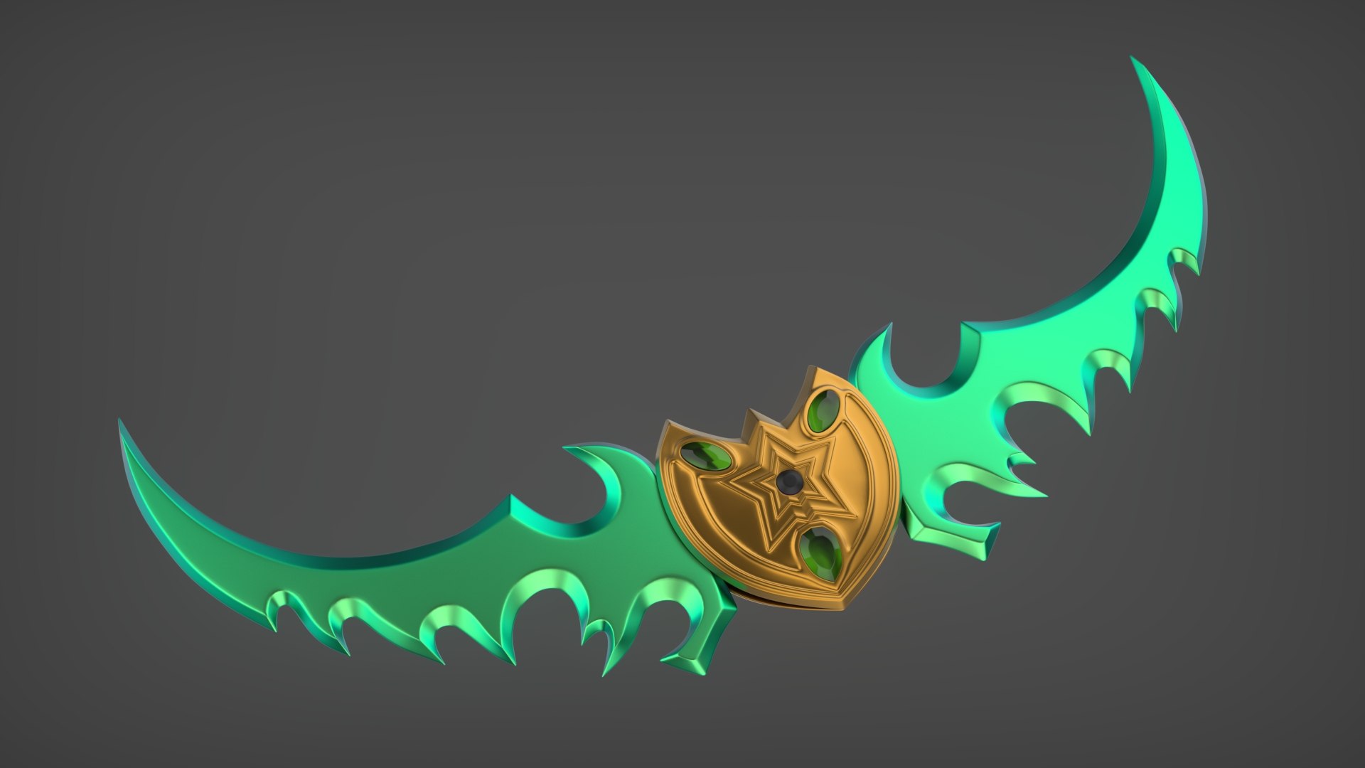 3D Model Warglaive Azzinoth WOW Illidan Stormrage Warcraft Glaive Weapon Blizzard Blade ...