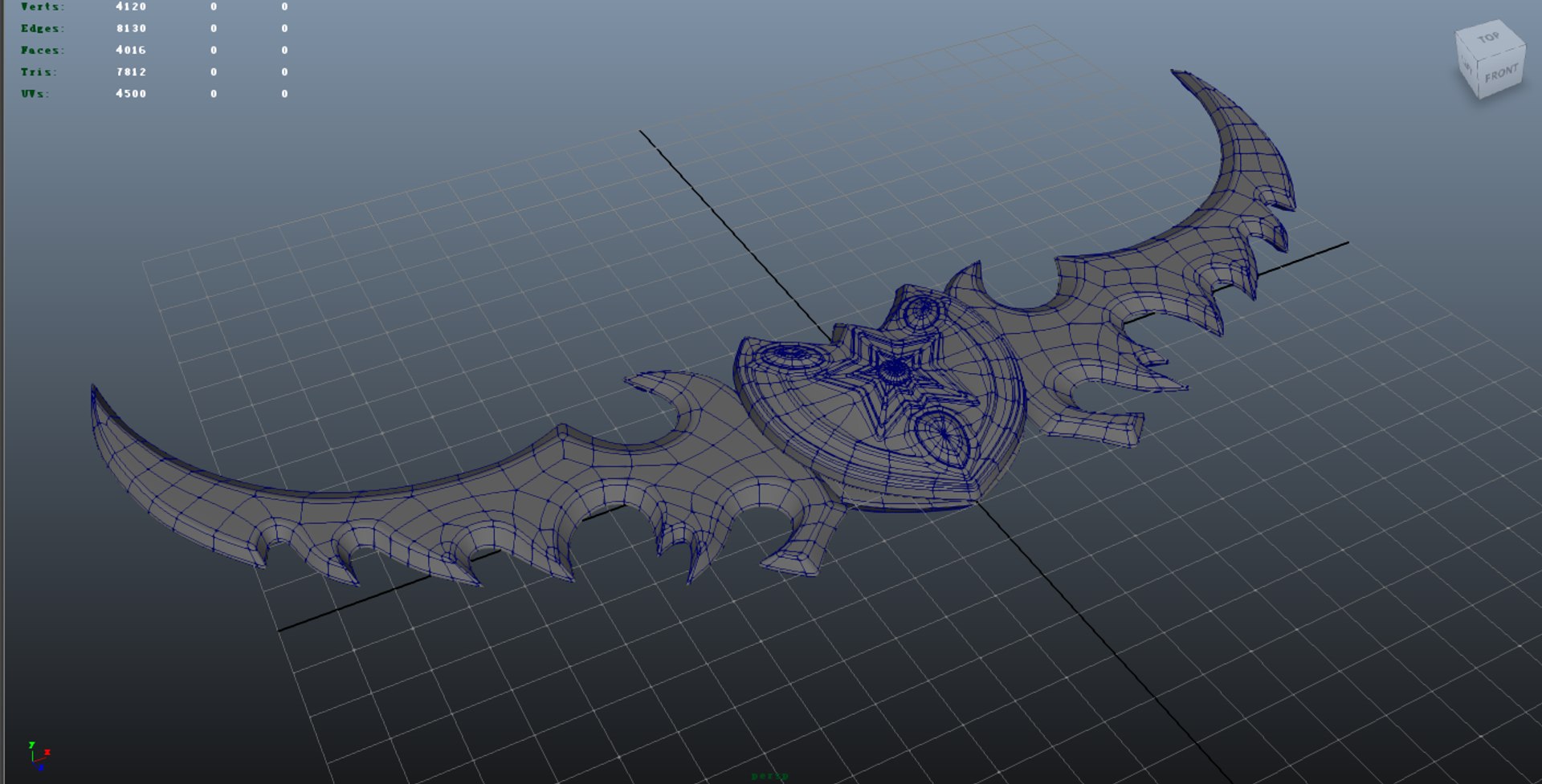 3D Model Warglaive Azzinoth WOW Illidan Stormrage Warcraft Glaive Weapon Blizzard Blade ...