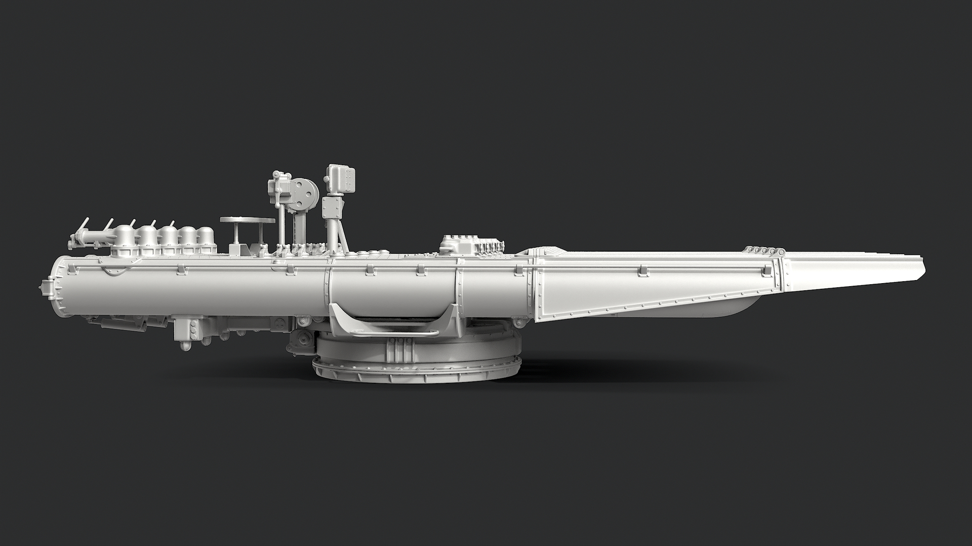 3D 21-inch Above Water Torpedo Tubes Model - TurboSquid 1920277