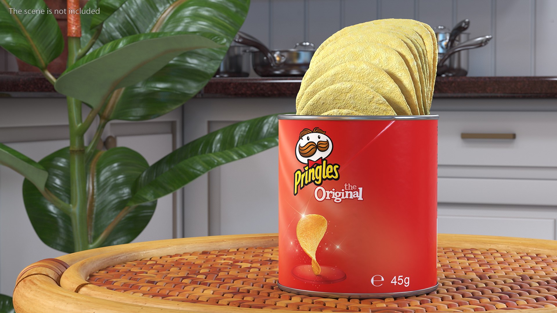 Opened Pringles Potato Chips Small Can 3D Model - TurboSquid 1745411