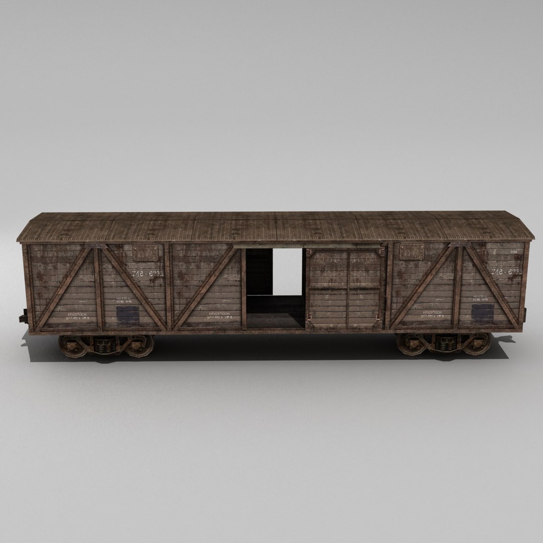 3d Model Boxcar Wagon Railway