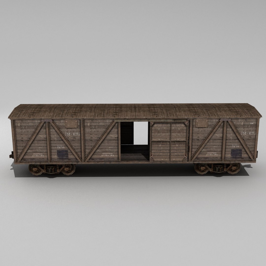 3d Model Boxcar Wagon Railway