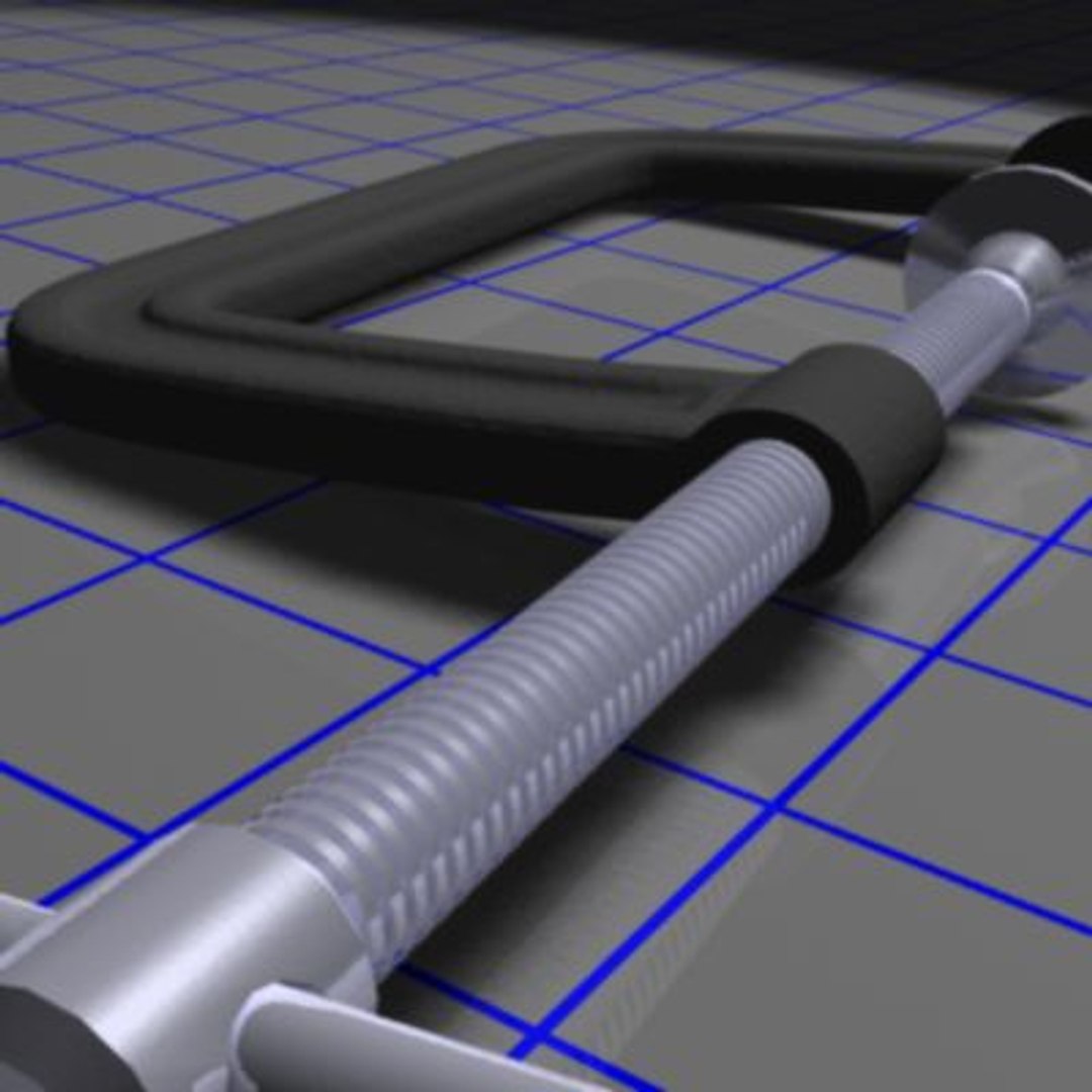 cast c clamp 6 3d model