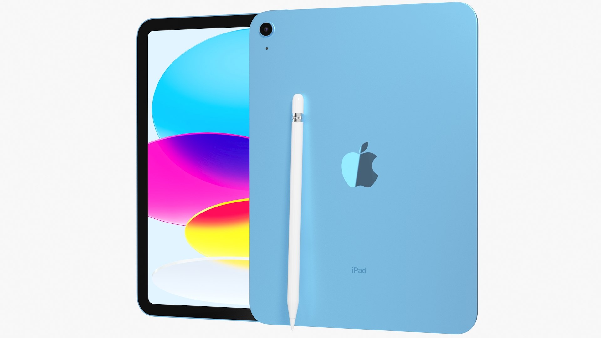 Apple IPad 2022 10th Gen WiFi-Cellular With Pencil Blue 3D Model ...