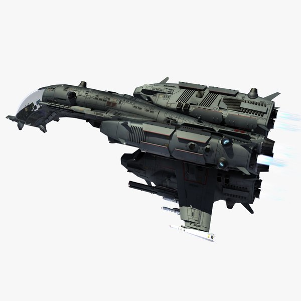 dragonfly space fighter 3d model