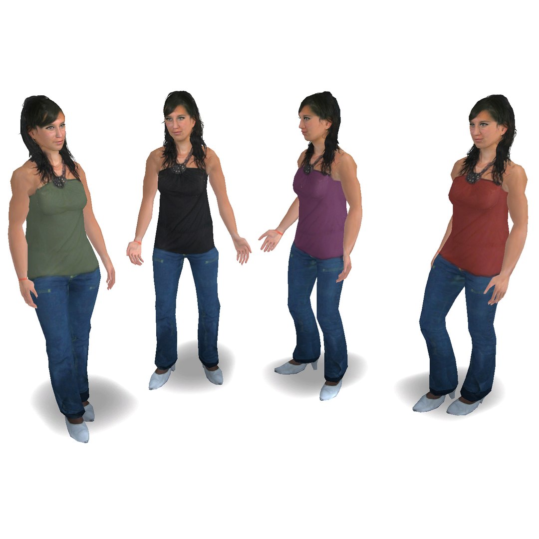 3ds Max Human Character Female