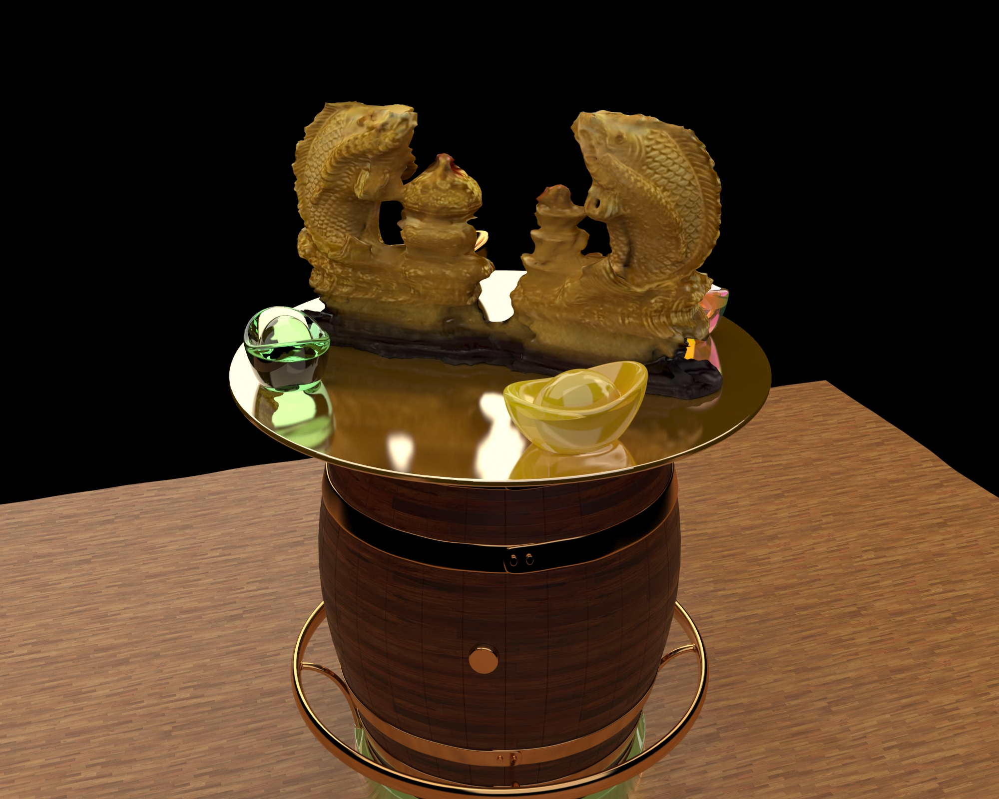 3D модель Китайская золотая рыбка - TurboSquid 2240691