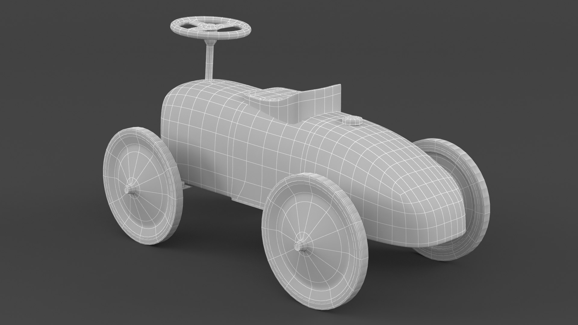 Retro Push Car model - TurboSquid 2030064