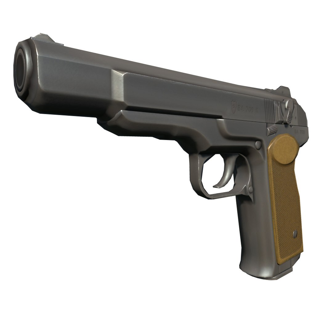 Aps Pistol 3d Model