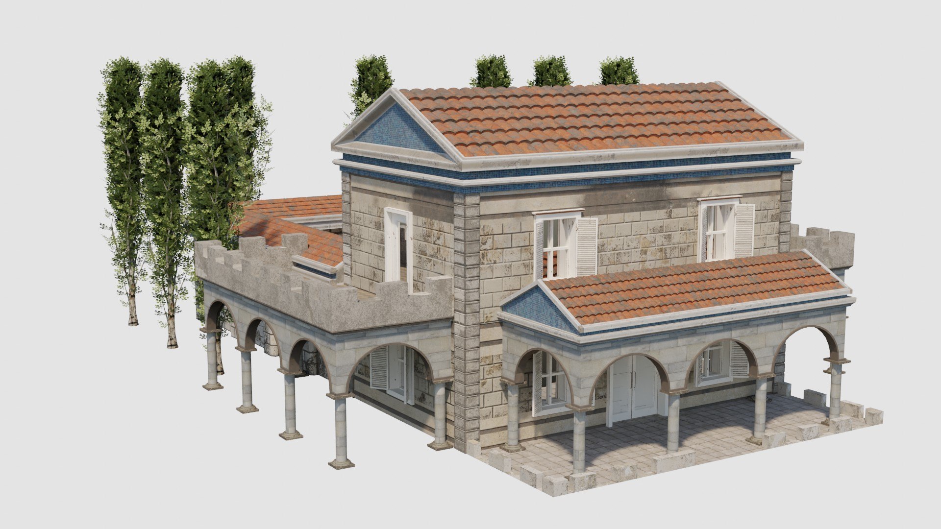 Ancient Roman House 06 3D Model - TurboSquid 2191743