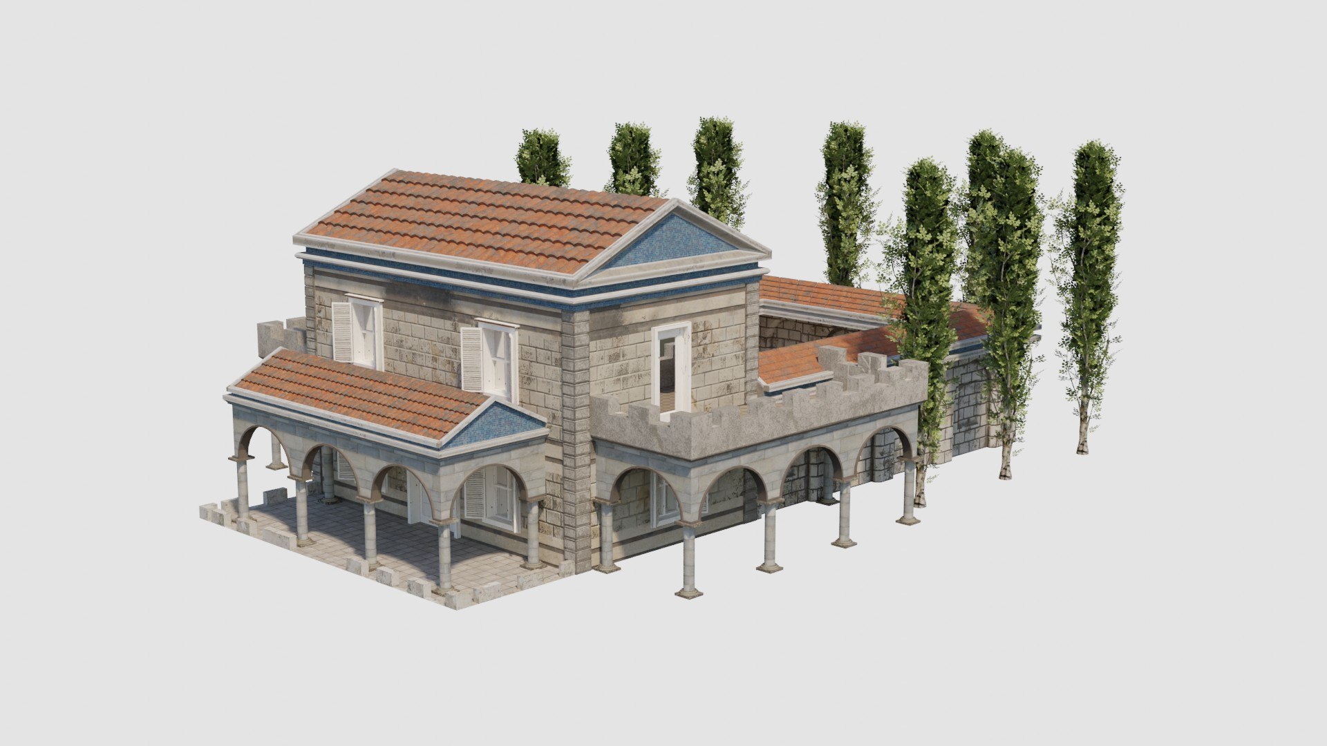 Ancient Roman House 06 3D Model - TurboSquid 2191743