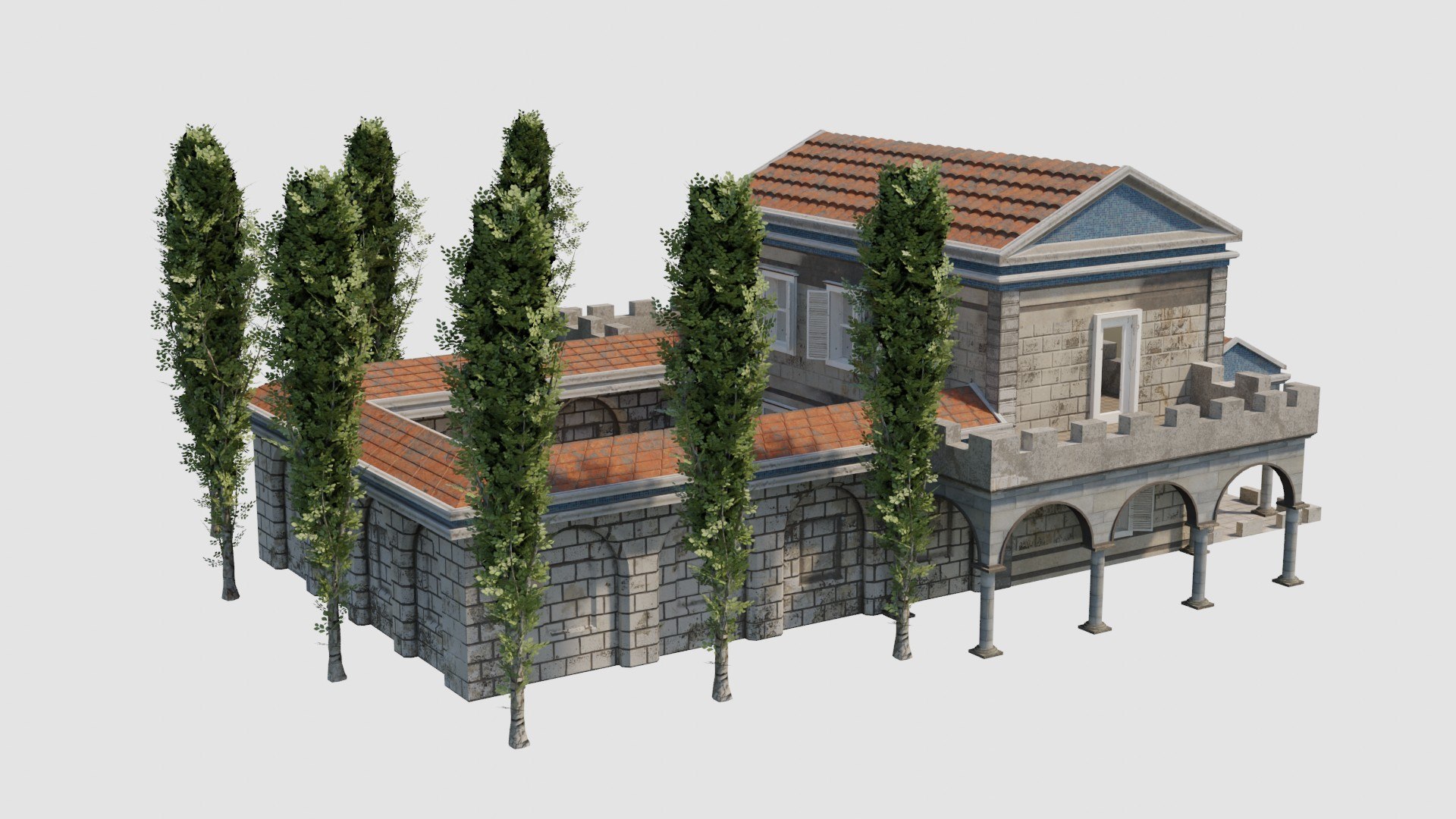 Ancient Roman House 06 3D Model - TurboSquid 2191743