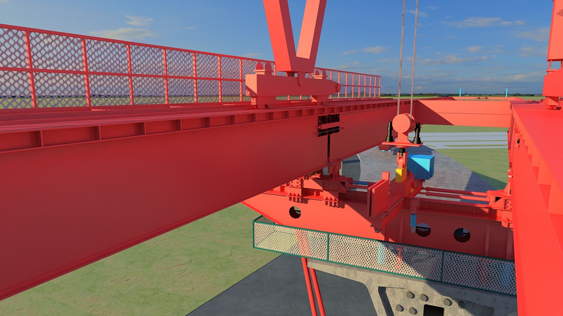 3D model Overhead Crane - TurboSquid 2085100