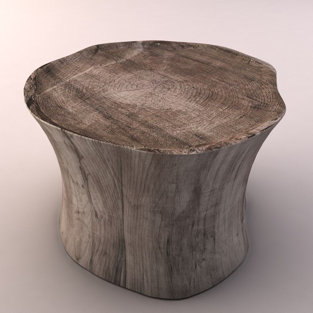 3d log coffee table model