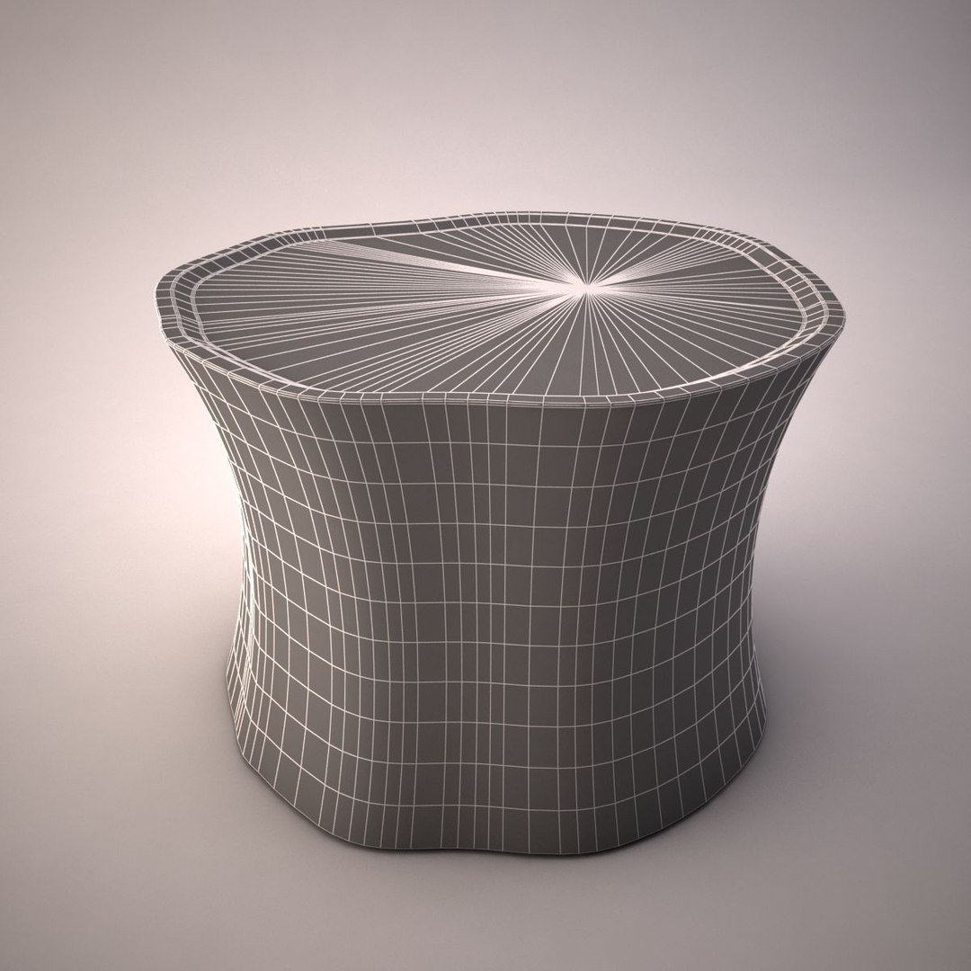 3d log coffee table model