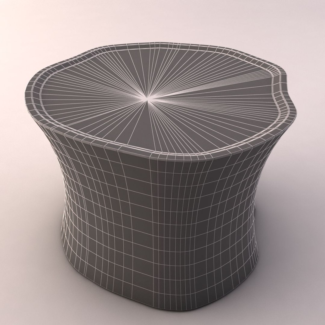 3d log coffee table model