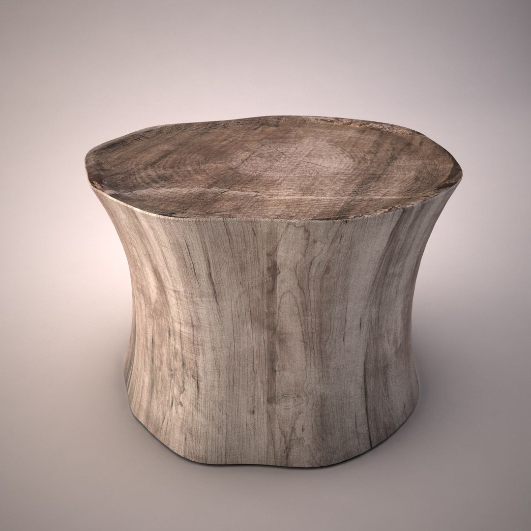 3d log coffee table model