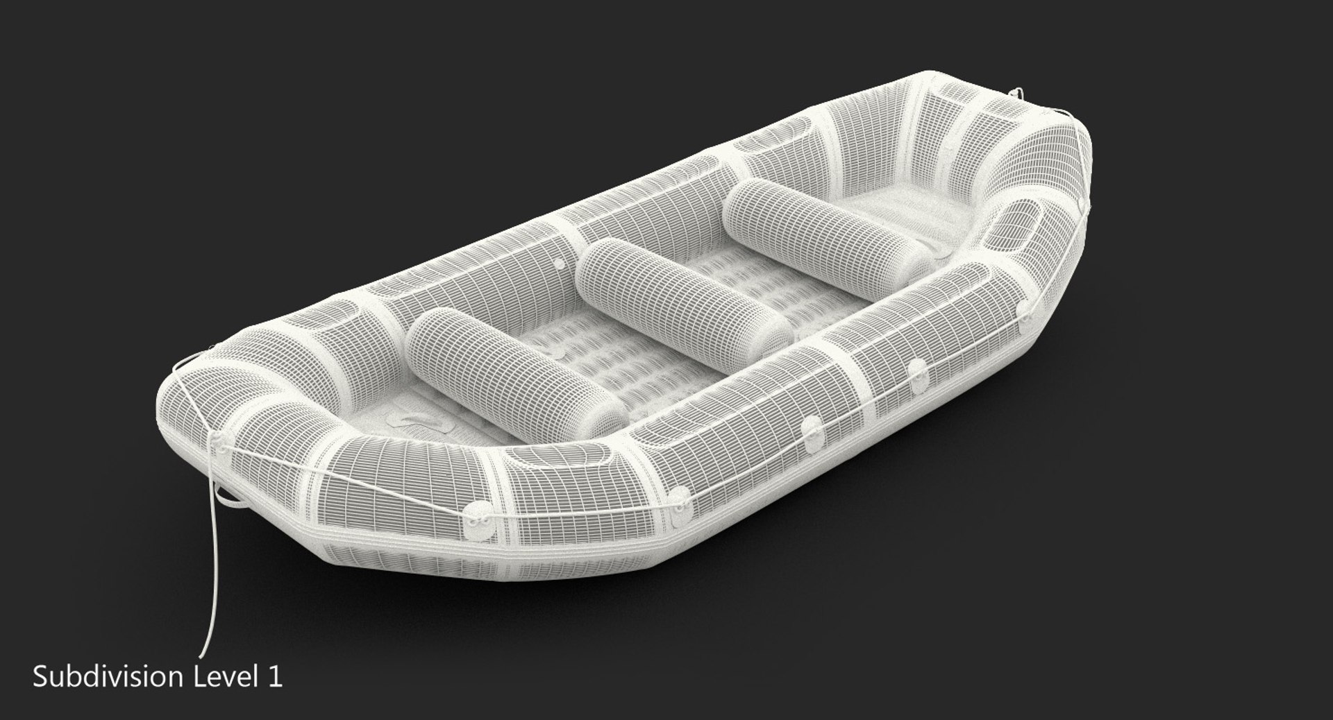 River raft generic 3D - TurboSquid 1348131