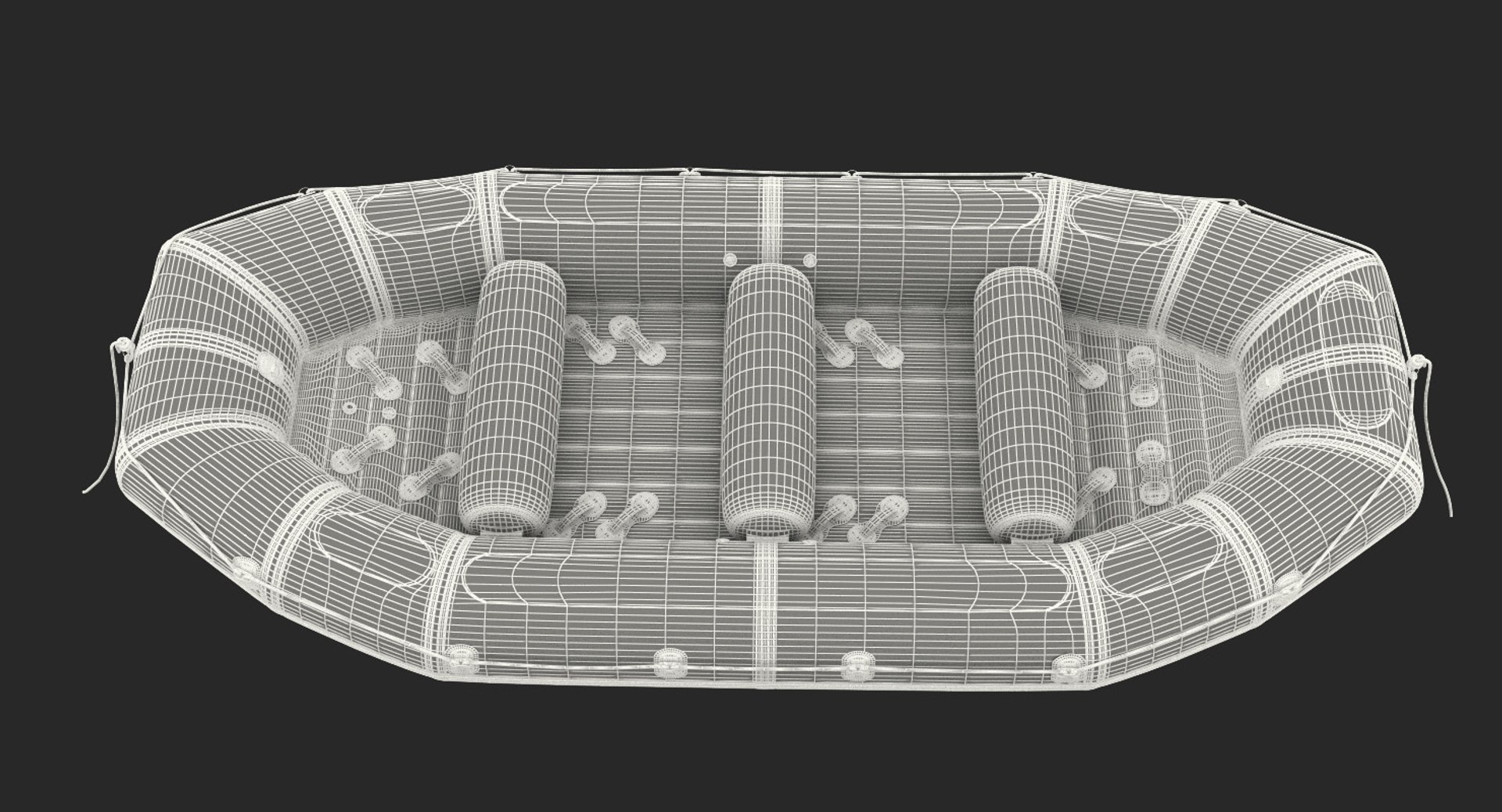 River raft generic 3D - TurboSquid 1348131