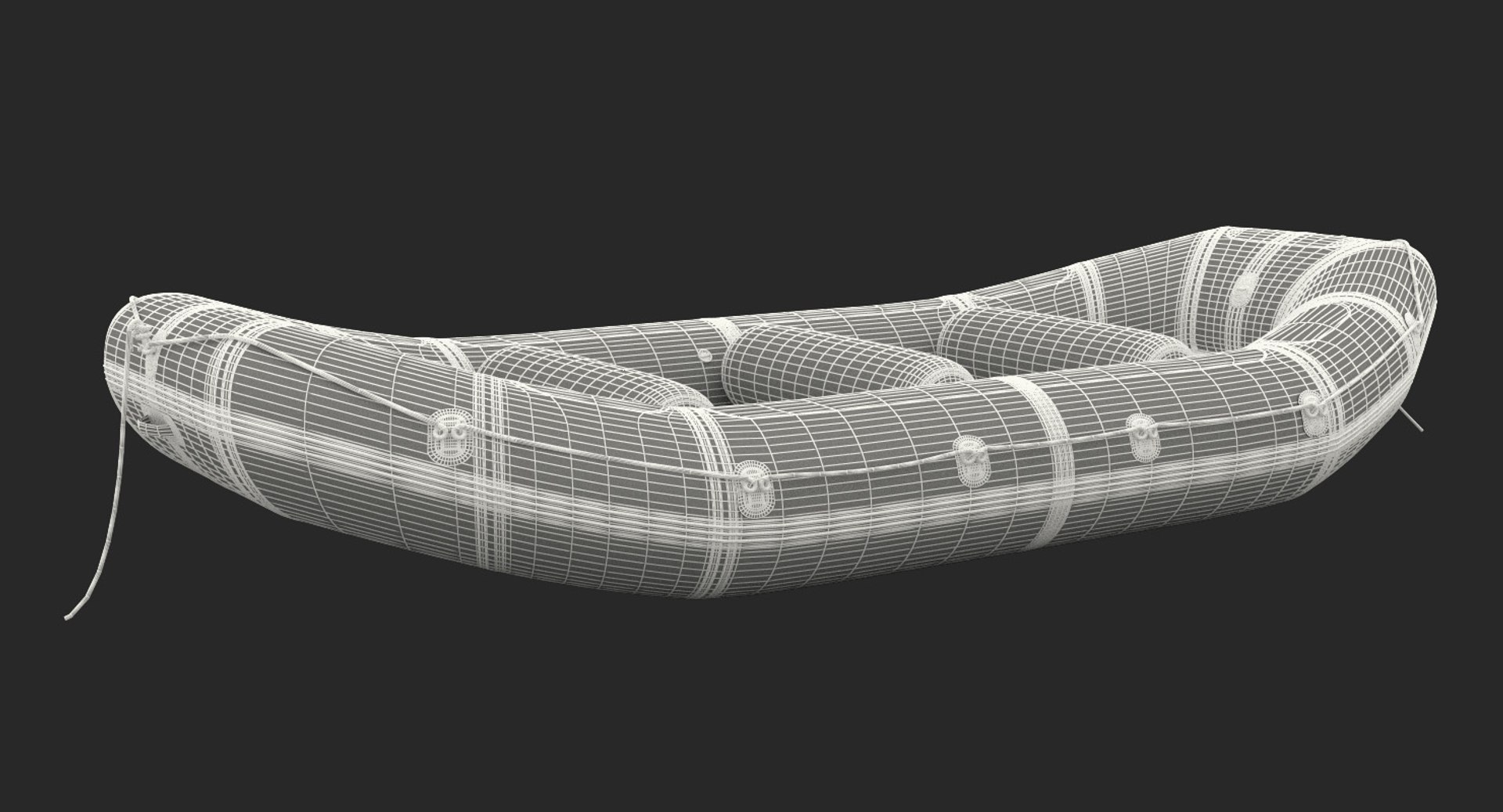 River raft generic 3D - TurboSquid 1348131