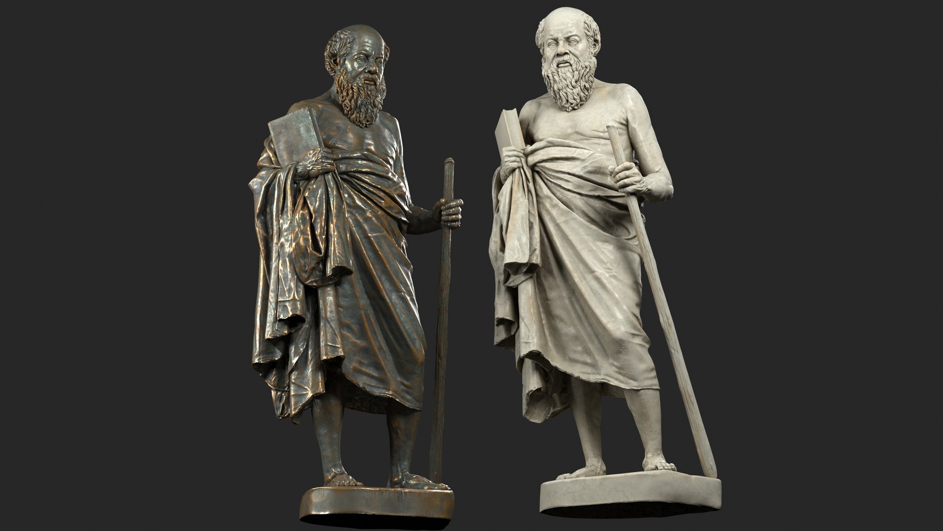 Socrates Sculpture 3D - TurboSquid 1893832