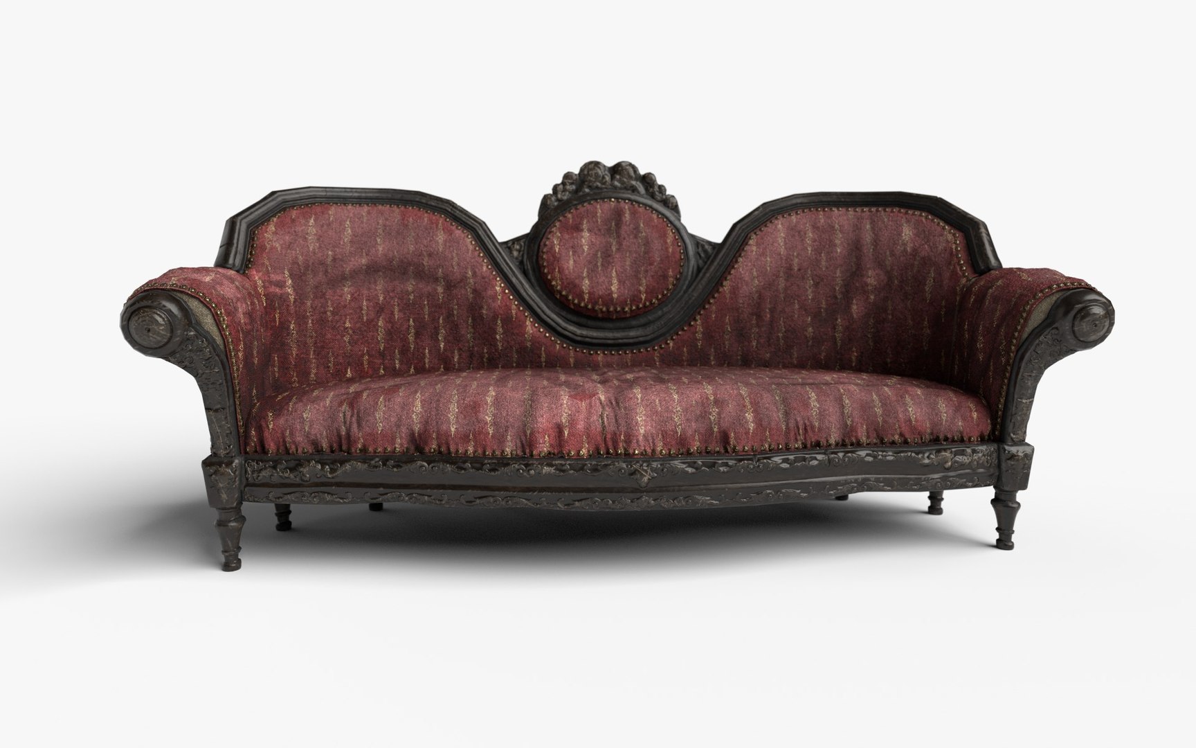 Antique Victorian Sofa 3D - TurboSquid 2133055