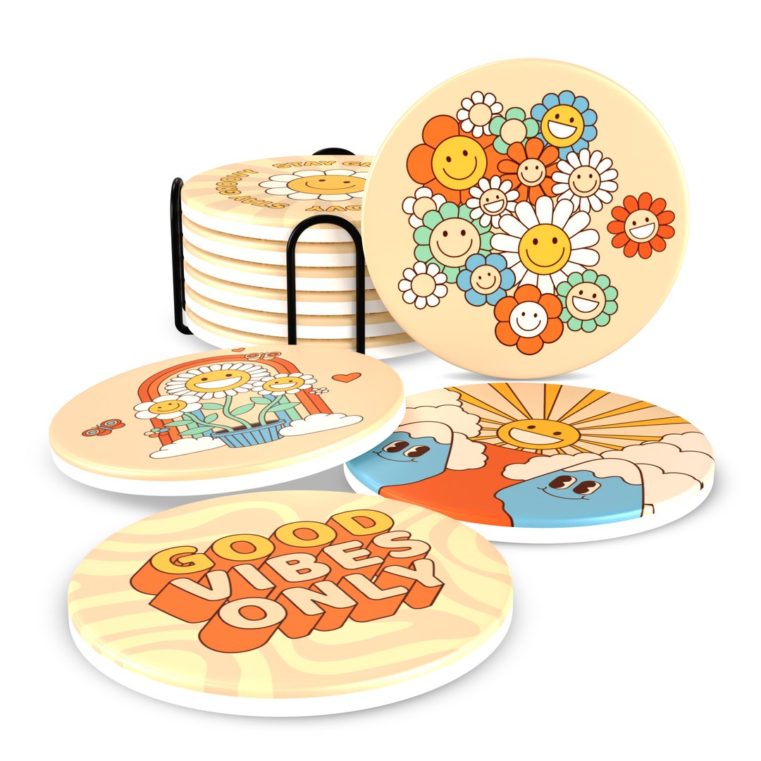 Round Wooden Coasters 02 - 3D Model- Ready To Render - Blendr And ...
