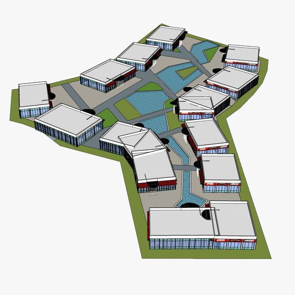 Mall SketchUp Models for Download | TurboSquid