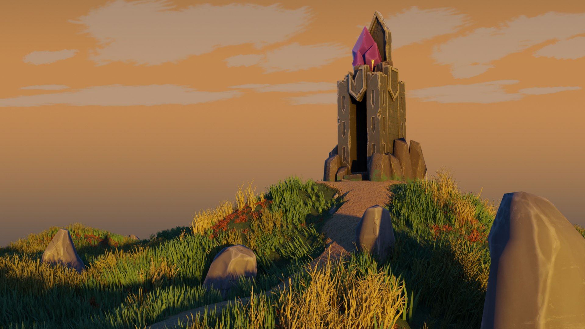 Free Stylized Magic Tower Model - TurboSquid 1972690