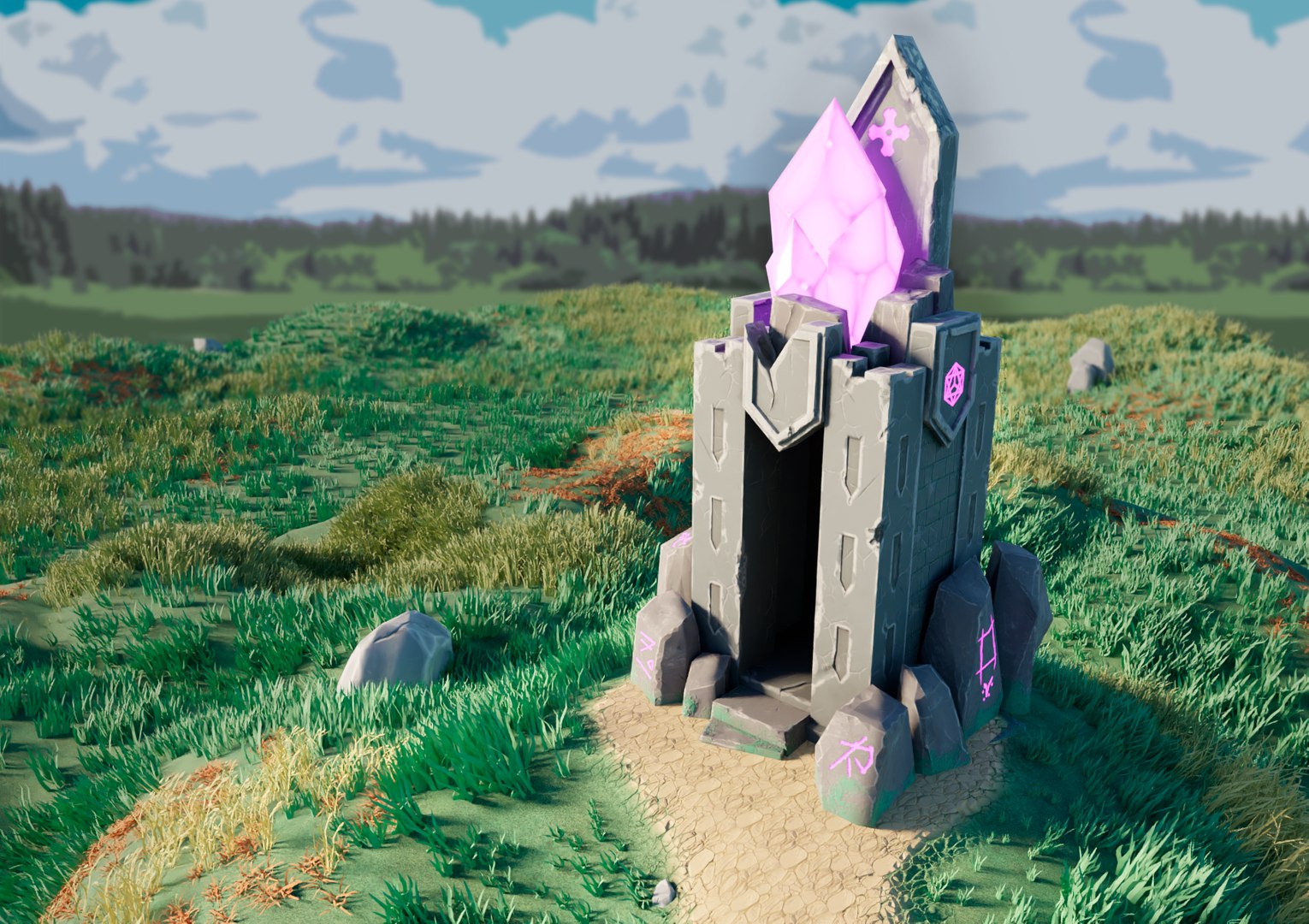 Free Stylized Magic Tower Model - TurboSquid 1972690