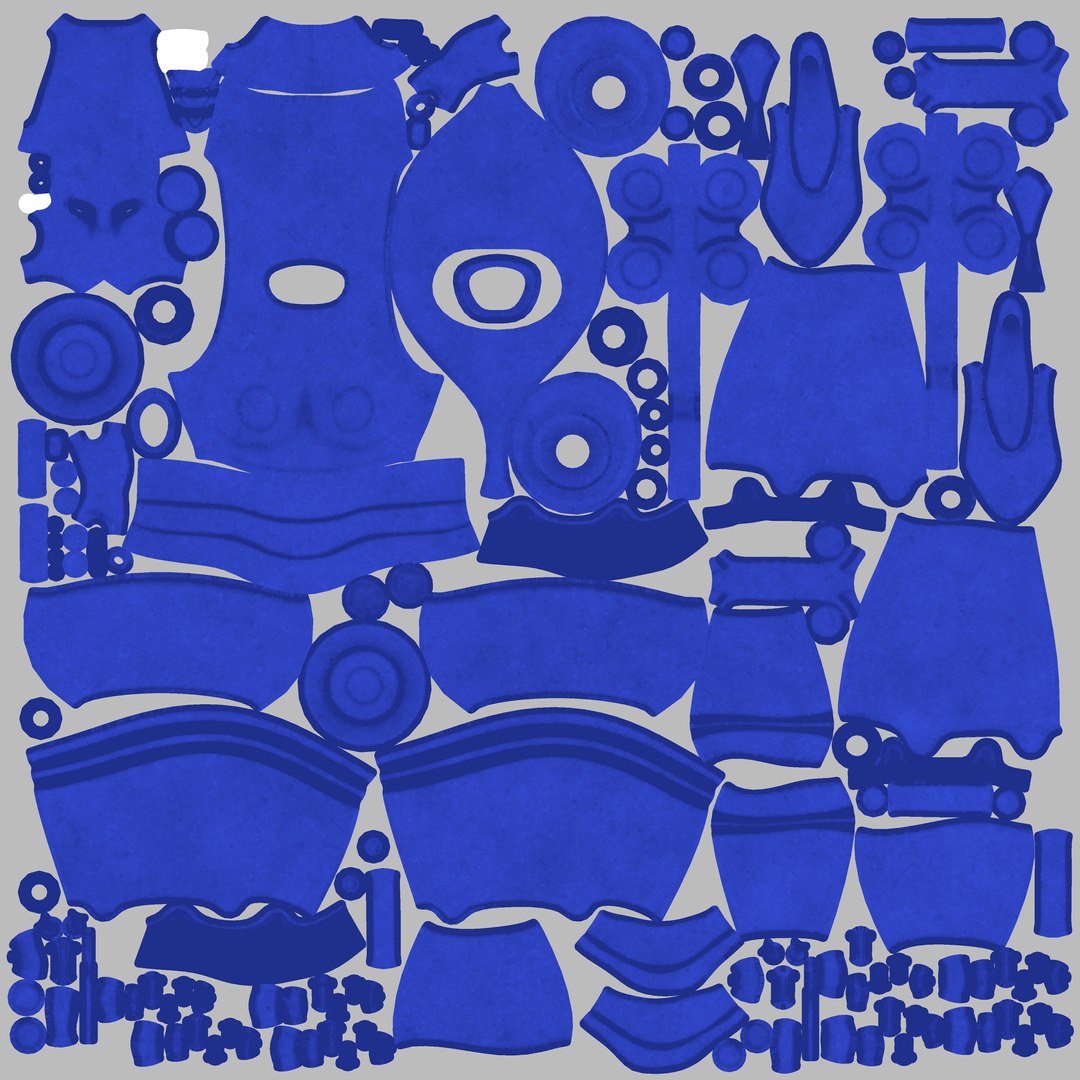 3D Blue Robot Woman - TurboSquid 1710800