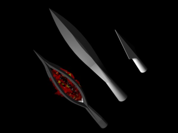 warheads arrows medieval kit 3d model