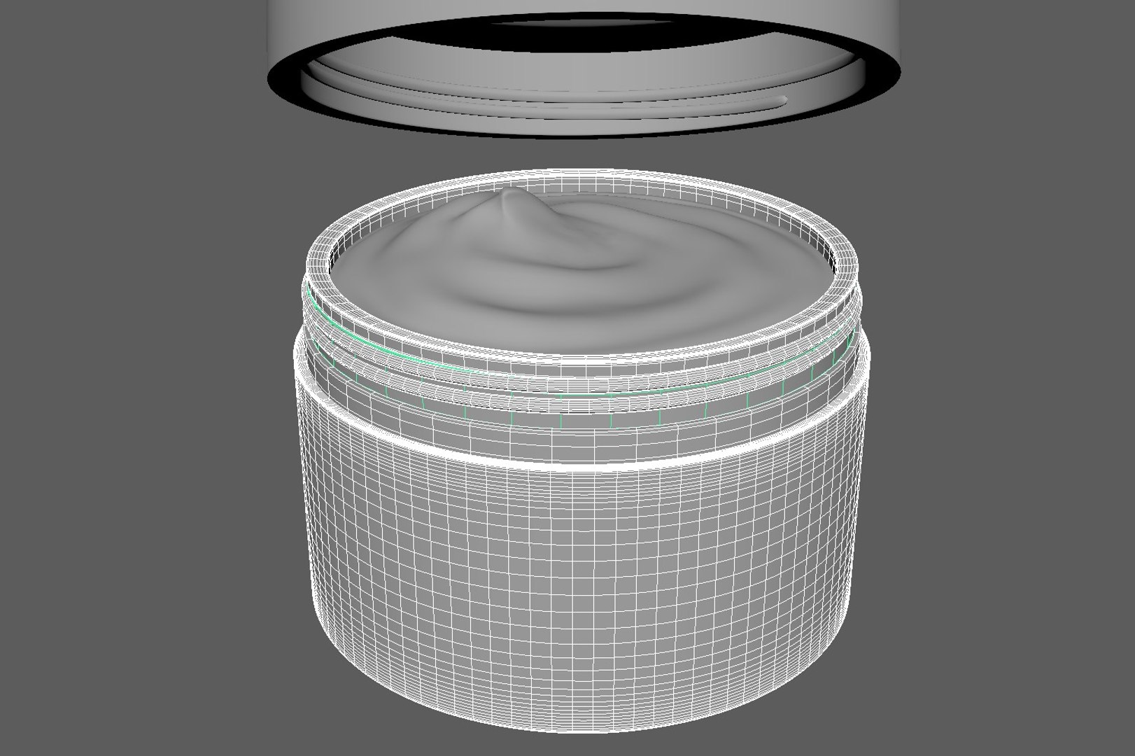 3D Cosmetics Cream Jar model - TurboSquid 1763074