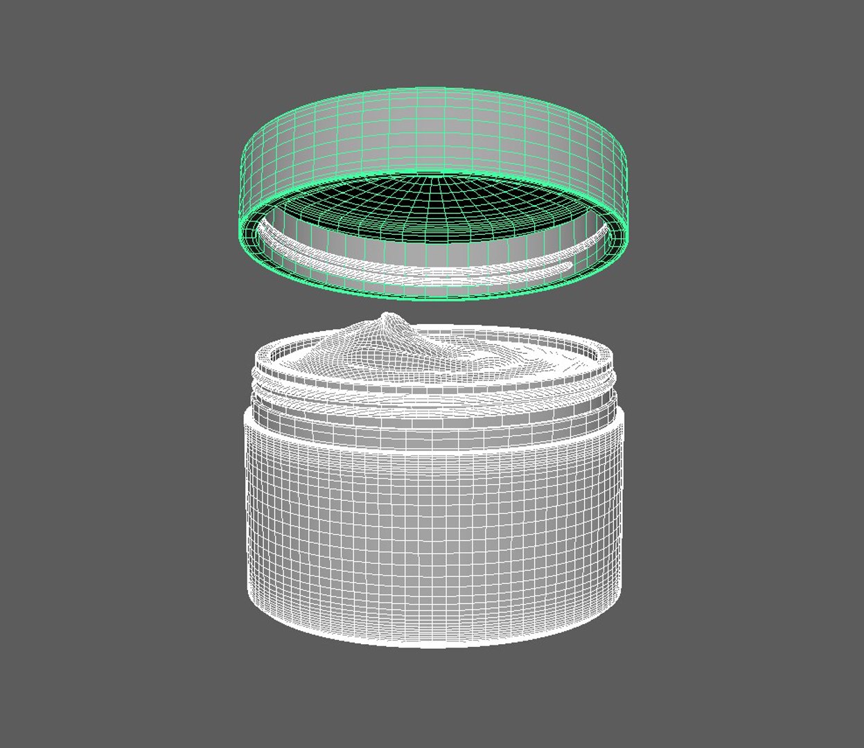 3D Cosmetics Cream Jar model - TurboSquid 1763074