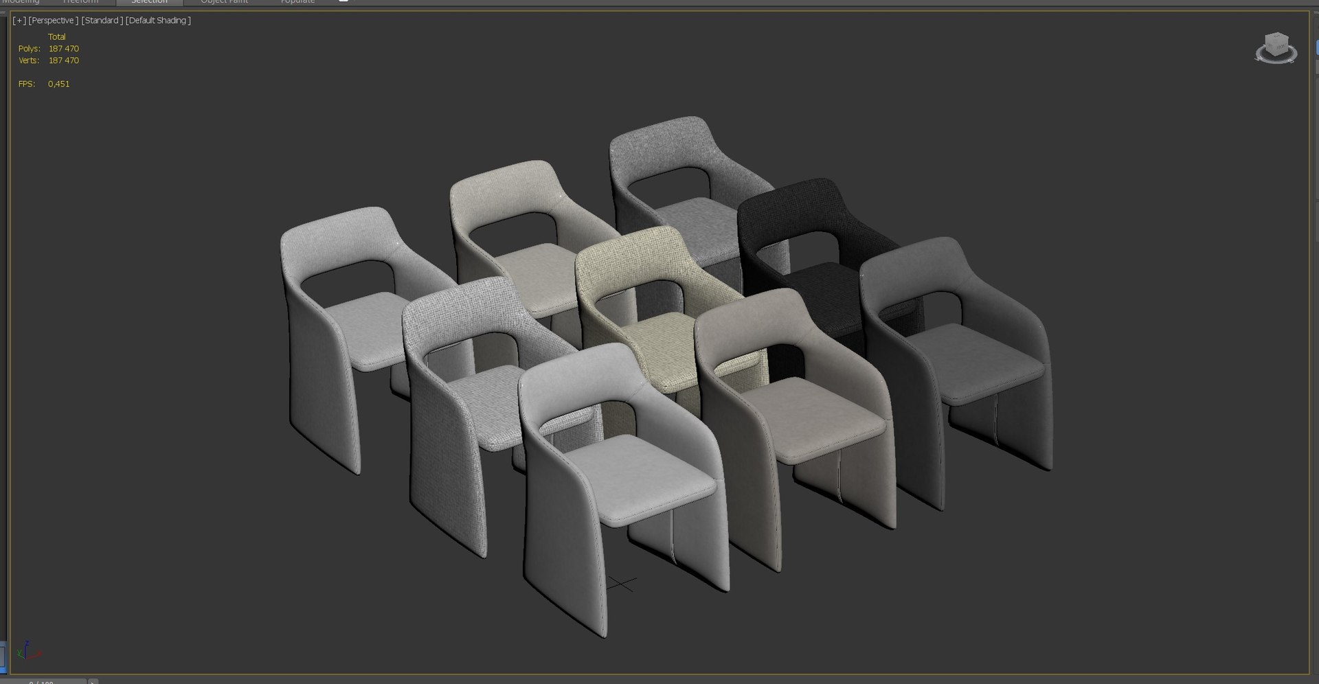 Echo Petite Chair 3D Model - TurboSquid 2091995