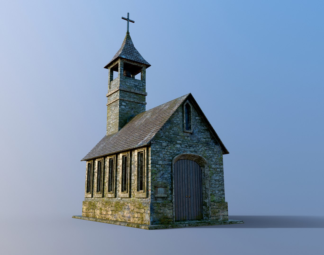 3D Model Stone Medieval Church - TurboSquid 2012831