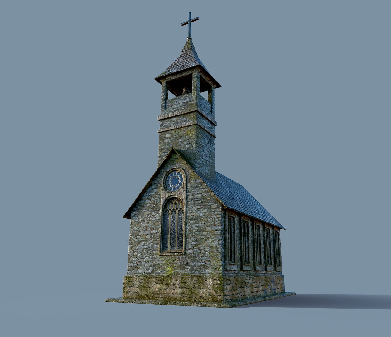 3D Model Stone Medieval Church - TurboSquid 2012831